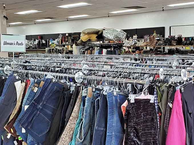 When the women's pants section has more options than your favorite department store, you know something special's happening.