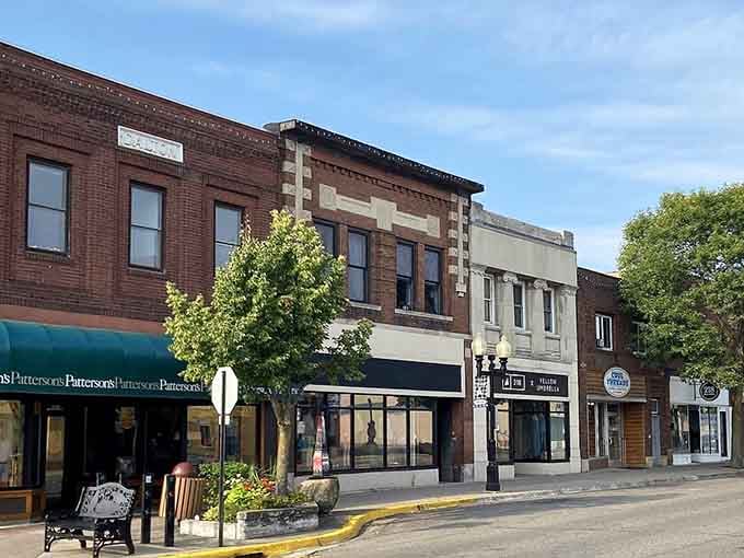 These classic brick facades house real businesses run by folks who'll remember your coffee order by visit three.