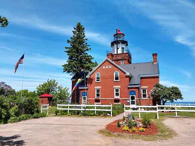That classic lighthouse charm hits different when you realize you can actually sleep here instead of just taking photos.