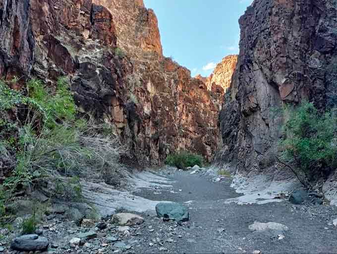 Closed Canyon's narrow passages create a natural air conditioning system that'll make you forget it's Texas in summer.