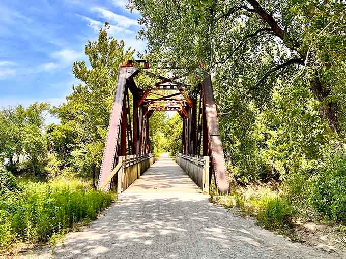 This charming bridge along the MKT Trail proves the journey to weirdness is half the fun.