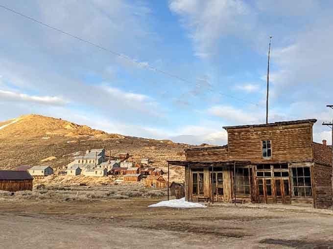 This weathered storefront has seen more drama than a season of "Gunsmoke," and it's still standing proud.