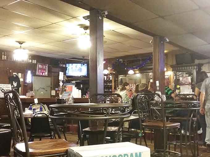 Wood paneling, comfortable seating, and that unmistakable neighborhood bar vibe where everyone feels like a regular immediately.