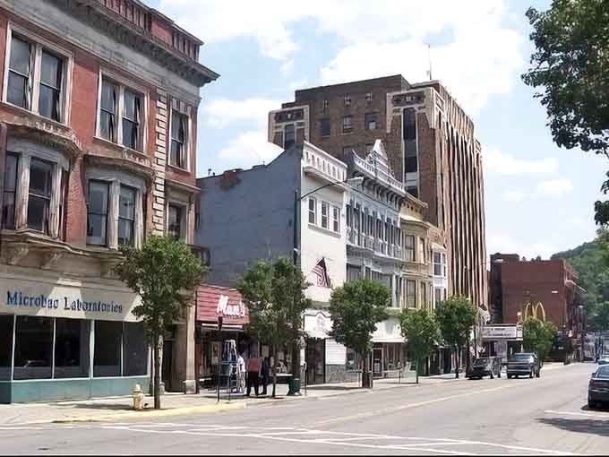 Main Street looks like a movie set, except these historic buildings are the real deal and still bustling with life.