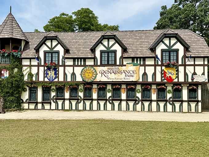 That massive Bristol Renaissance Faire sign welcomes you to where fantasy officially becomes your weekend reality.