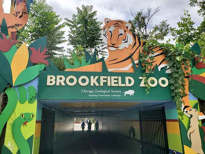 Walking through this entrance feels like stepping into a portal where the wild things actually are.