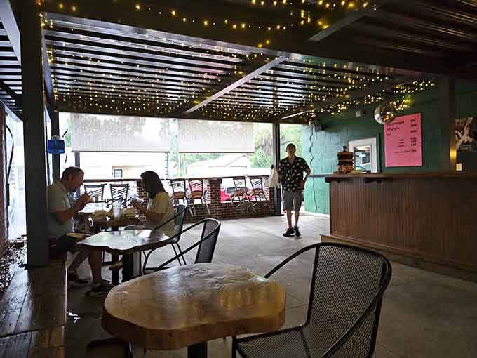 Open-air dining under twinkling lights where the only dress code is "bring your appetite and leave your inhibitions."