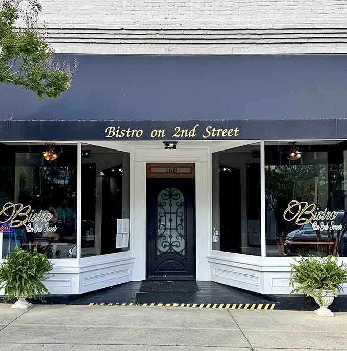 That elegant door isn't just an entrance; it's your gateway to sophisticated dining in unexpected places.