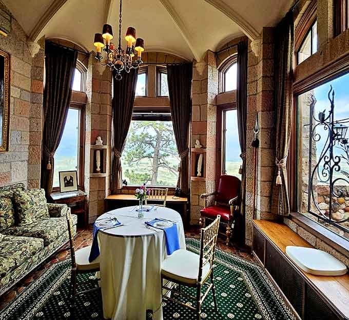 Stone walls, soaring ceilings, and views that'll make your heart skip&mdash;this is afternoon tea done right.