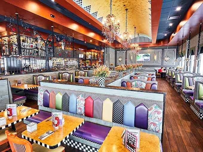 A kaleidoscope had a baby with a diner, and honestly, we're here for this glorious chaos.