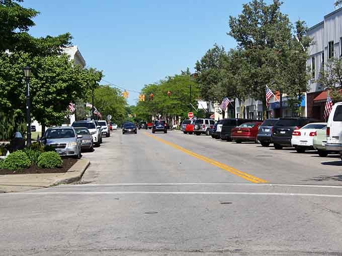 Tree-shaded downtown blocks invite leisurely strolls past local businesses that remember when handshakes sealed deals and mattered.
