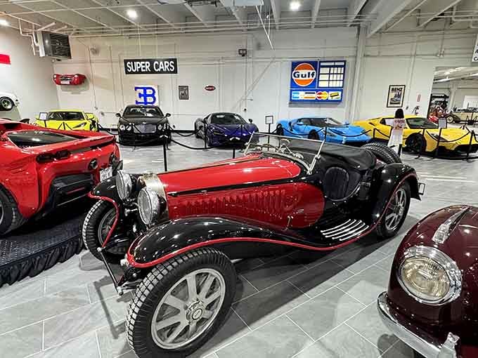 Chrome, curves, and candy-colored dreams lined up like the world's most spectacular parking lot.