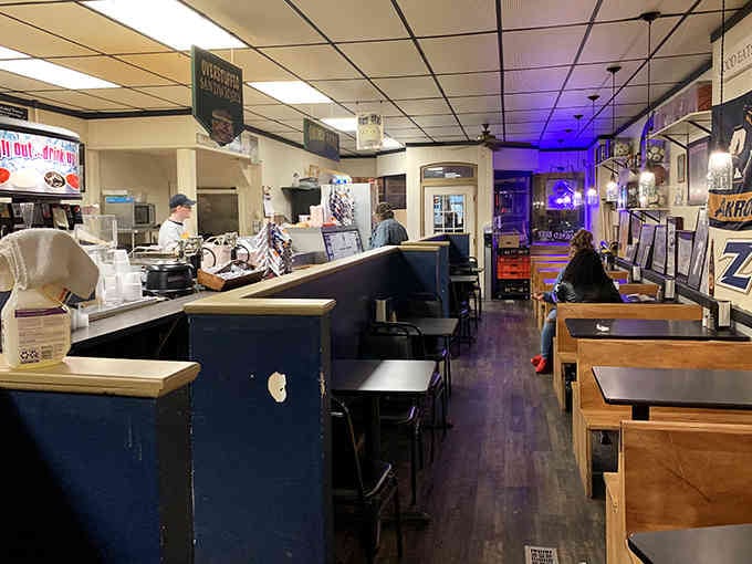 The kind of cozy deli interior where locals gather and strangers become friends over sandwiches.