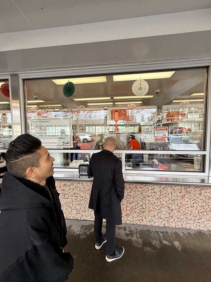 The walk-up window where dreams come true, one perfectly assembled burger at a time, no fuss required.