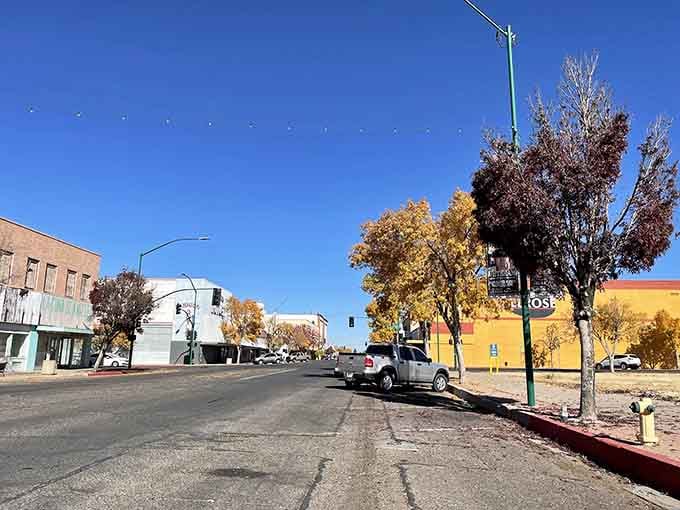 Wide streets and autumn colors prove small-town Arizona knows how to dress up without trying too hard.