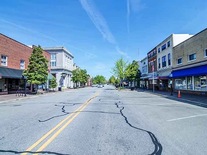 These streets are so empty you could film a zombie movie without extras or CGI.