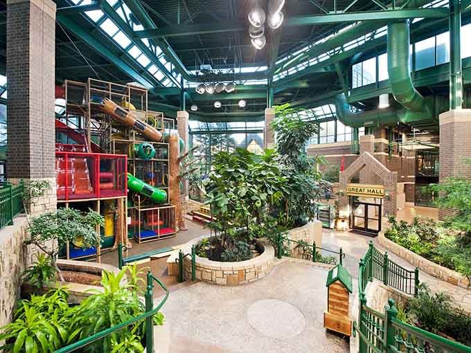 Adventure Peak beckons like a siren call to every kid within a five-mile radius, promising chaos and joy.