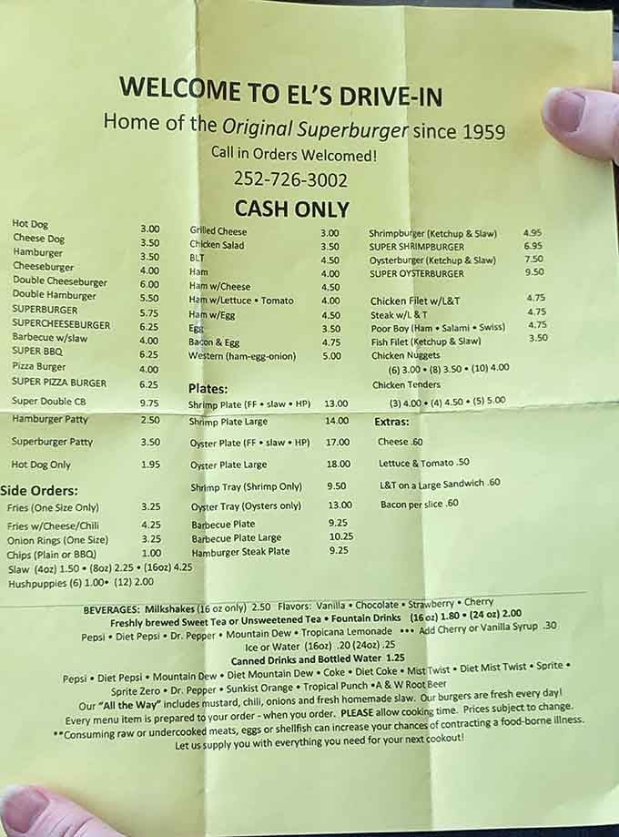 When your menu looks like it time-traveled from 1959, you're doing something gloriously right with your life.