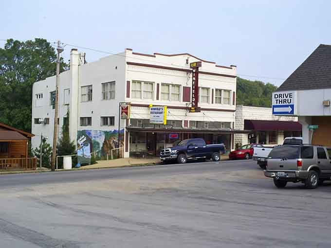Main Street Eminence looks like a movie set, except the coffee's real and nobody yells "cut" when you order lunch.