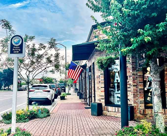 When your downtown shopping district comes with American flags and zero parking lot anxiety, you're doing something right.