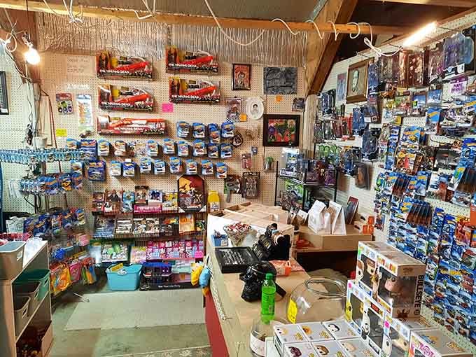 Hot Wheels and collectible cars line up like a miniature museum, ready to spark childhood memories.