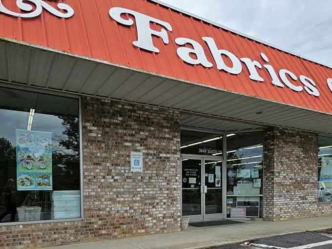 The unassuming entrance hides what's essentially the Costco of crafting supplies, minus the free samples but with infinitely more possibilities.