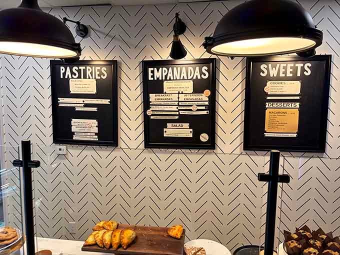 When a bakery organizes its menu this clearly, you know they're serious about their craft and your choices.