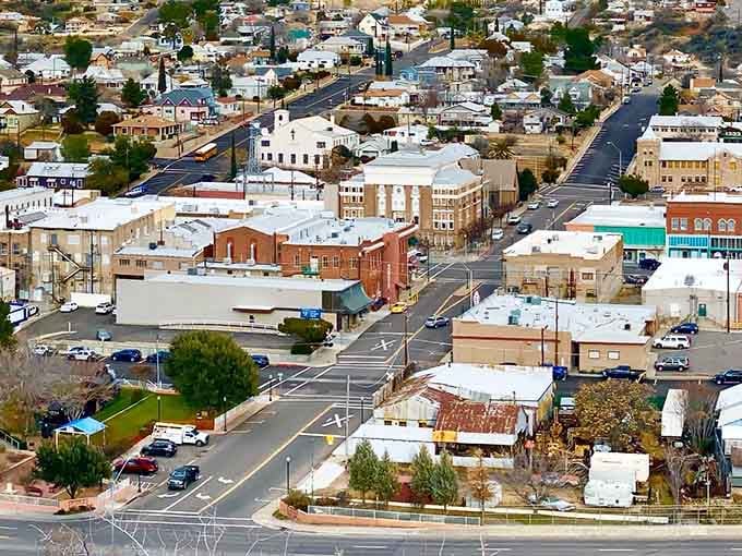 From above, Globe looks like someone carefully arranged a postcard scene and forgot to charge admission for the view.