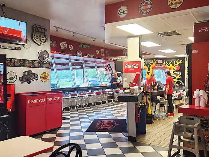 Step inside and suddenly you're living in the best parts of "Happy Days" without the laugh track.