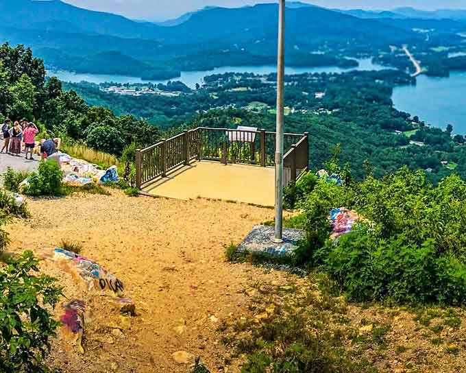 The view from Bell Mountain's summit proves that sometimes the best things in life require a little uphill effort.