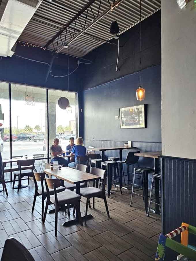 Clean modern space where patience becomes a virtue and deep dish dreams become delicious reality.