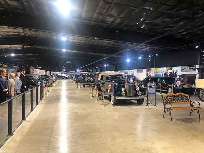 Row after gleaming row of automotive history stretches before you like a car lover's fever dream come true.