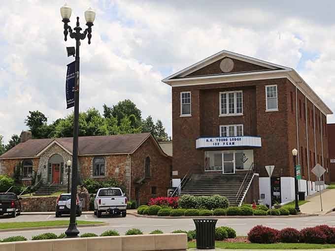The historic downtown buildings stand proud, reminding you that some places still value their past more than another chain store.