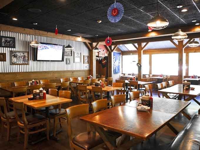 This is what barbecue heaven looks like: wooden tables, rustic charm, and zero pretension required.