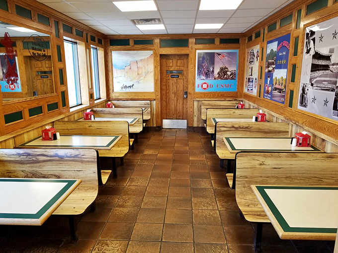 Wood paneling and booth seating that's hosted more family memories than your photo album could ever hold.