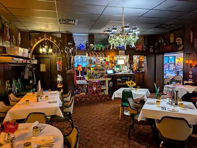 Step inside and you've basically teleported to a German gasthaus, minus the transatlantic flight and jet lag headaches.