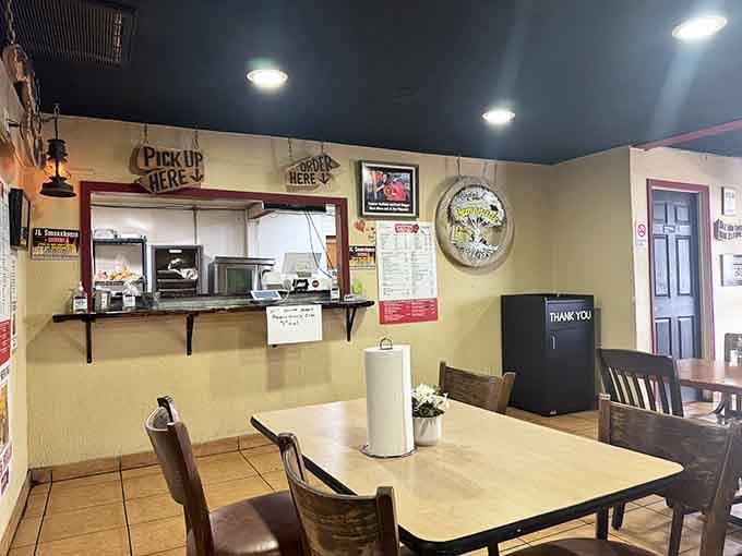 Simple, welcoming, and ready to serve you some seriously smoky goodness without any fuss.