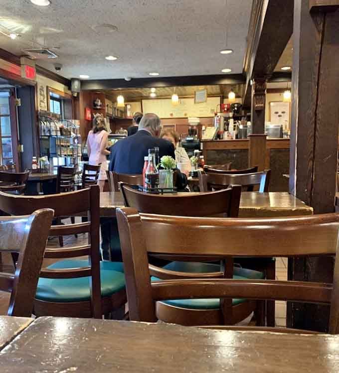 Real people enjoying real breakfast, the kind of scene Norman Rockwell would've painted with extra bacon.