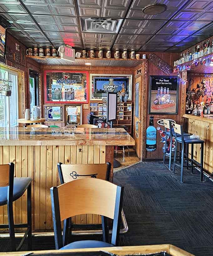 Wood paneling, tin ceiling, and beer steins&mdash;this is what happens when a bar knows exactly what it is.