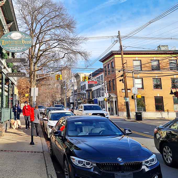 Downtown buzzes with that perfect small-town energy where locals wave hello and visitors instantly feel like they belong here.