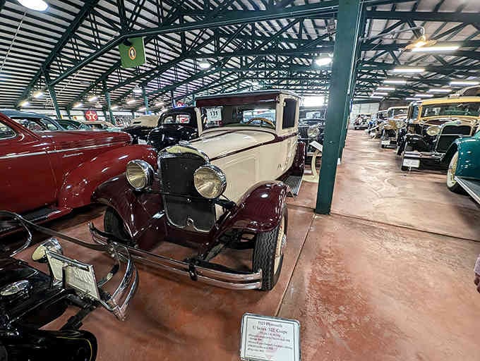 This 1929 Plymouth looks ready to star in its own gangster film, complete with running boards and attitude.