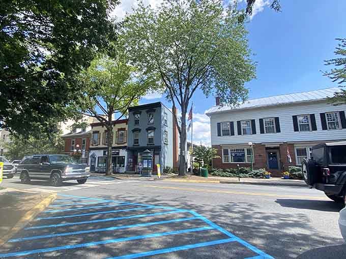 Tree-lined streets and classic storefronts remind you that some places still value character over cookie-cutter corporate sameness.