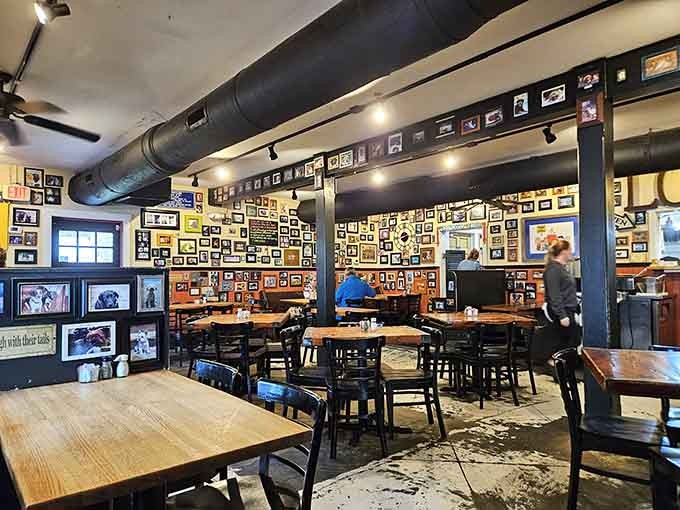 Every wall tells a thousand dog stories, and every table holds someone about to experience breakfast bliss.