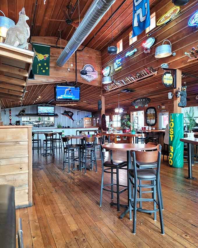 Exposed beams, eclectic decor, and warm wood floors create the kind of atmosphere where everyone feels right at home.