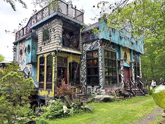 This isn't weathered patina, it's decades of artistic evolution creating a living, breathing masterpiece in turquoise.