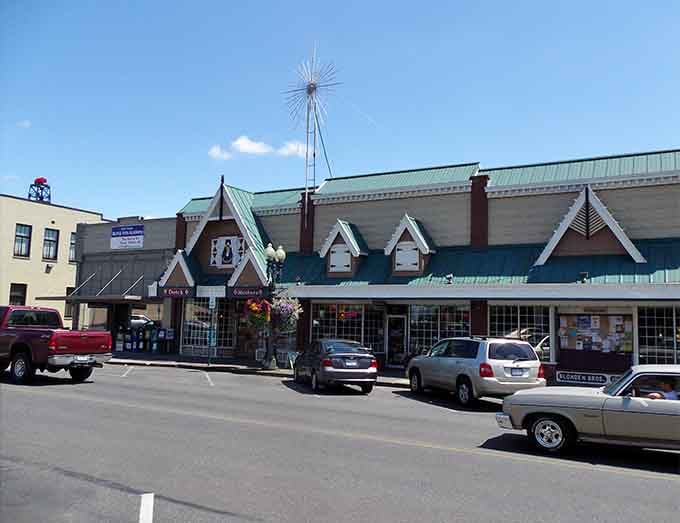 Front Street's Dutch architecture proves you don't need international airfare for a European shopping spree experience.