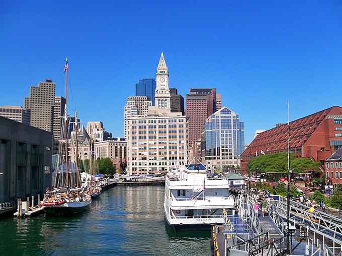 Boston's waterfront proves you can have both historic charm and modern energy in one stunning view.