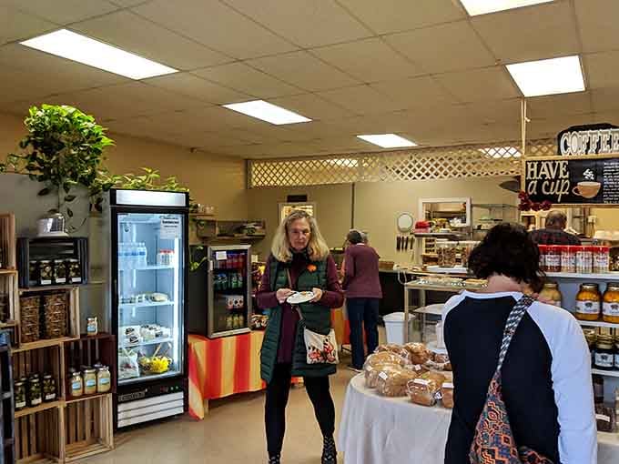 Step inside and let the aroma of fresh-baked goodness convince you that calories don't count on vacation.