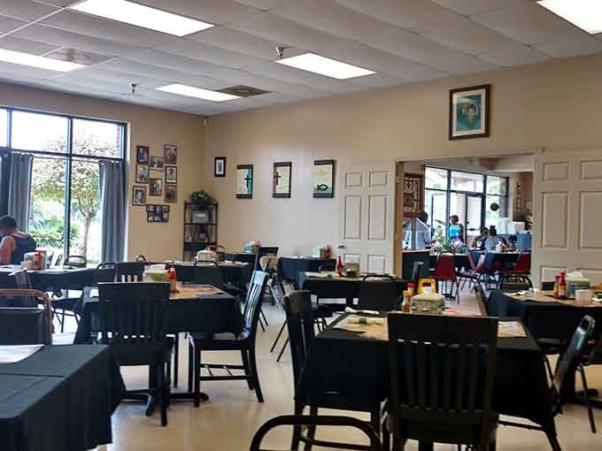 Simple tables, serious food &ndash; this dining room knows what matters most on your plate.