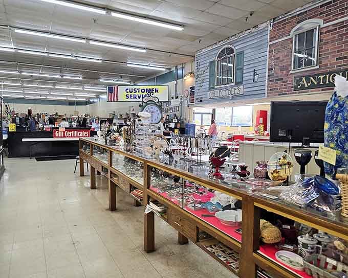 Welcome to the main floor where decades of memories wait patiently for their next adventure home.